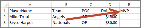 How to Create a Position Cheat Sheet in Excel | RotoGraphs Fantasy Baseball