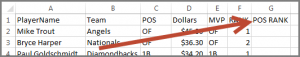 How to Create a Position Cheat Sheet in Excel | RotoGraphs Fantasy Baseball